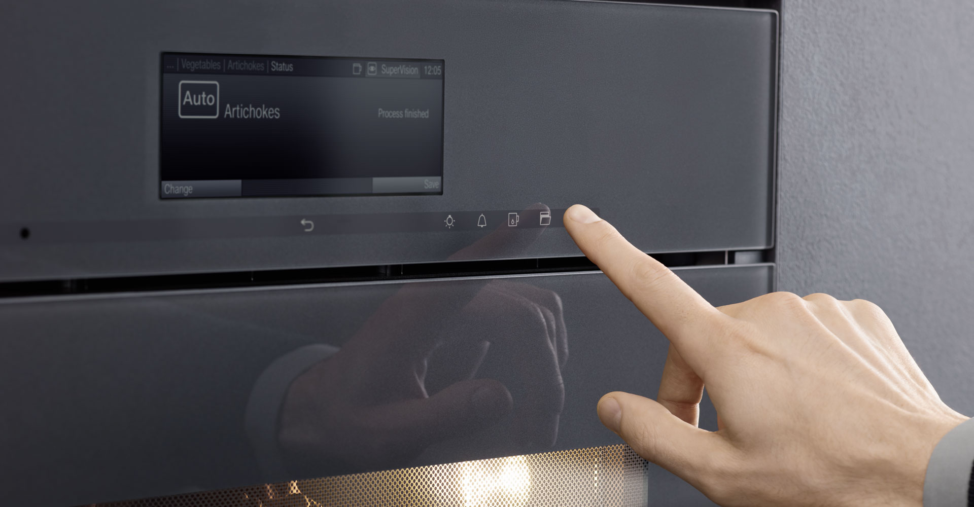 ArtLine built-in appliances with Touch2Open » Miele